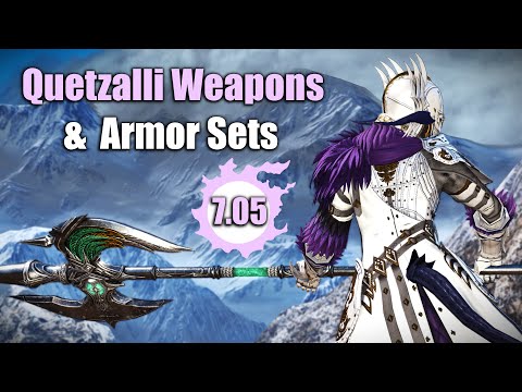 All NEW Heliometry Tomestone Weapons & Gear | Quetzalli | 4K/UHD