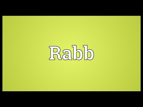 Rabb Meaning