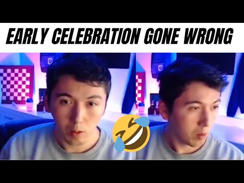 " NEVER CELEBRATE TOO EARLY " Eric Hansen ππ Funny Reaction