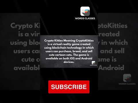 Crypto Kitties Meaning | Word pronounce | English Speaking Practice | English | WordsClasses