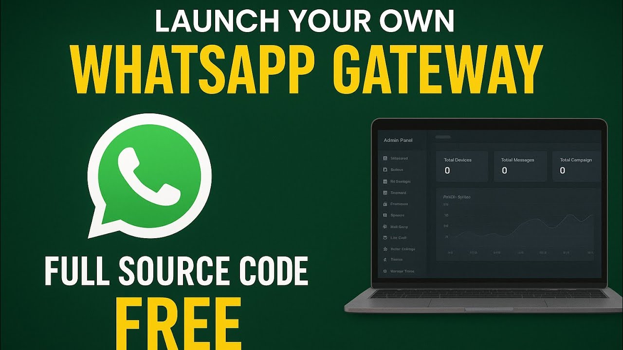 Start Your Own WhatsApp Gateway Business | Full Source Code + API + Lifetime Updates | CodeMall