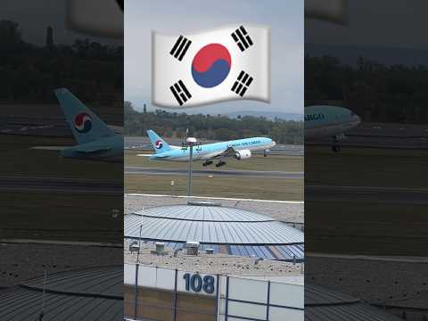 Korean Air Cargo Runway Take-Off 🛫 at Vienna Airport 🇦🇹