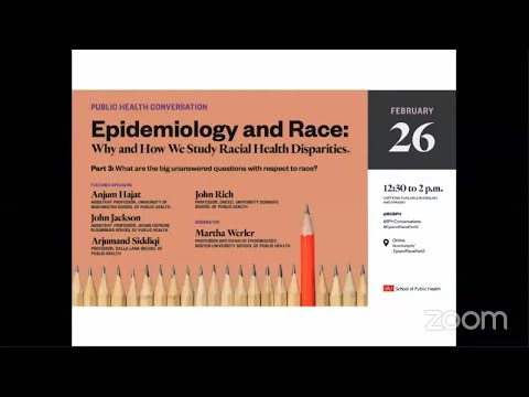 Part 3 -- Epidemiology and Race: Why and How We Study Racial Health Disparities