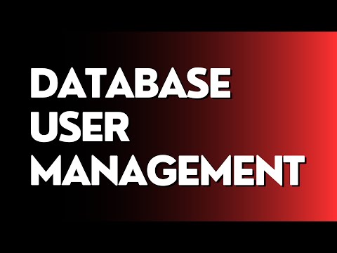 Oracle Database User management Activity