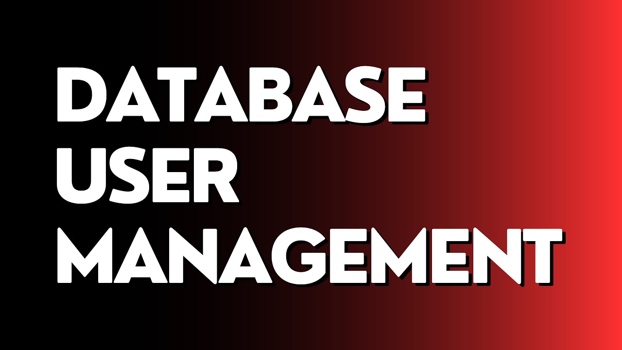 Oracle Database User management Activity