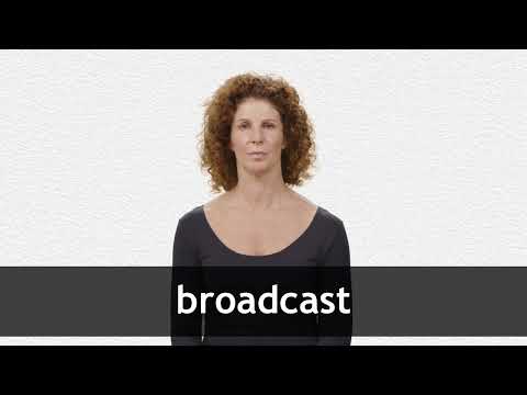 How to pronounce BROADCAST in American English