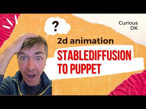 Stable Diffusion 2 Puppet 2d animation with Animated Drawing from Meta
