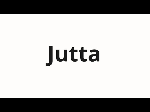 How to pronounce Jutta