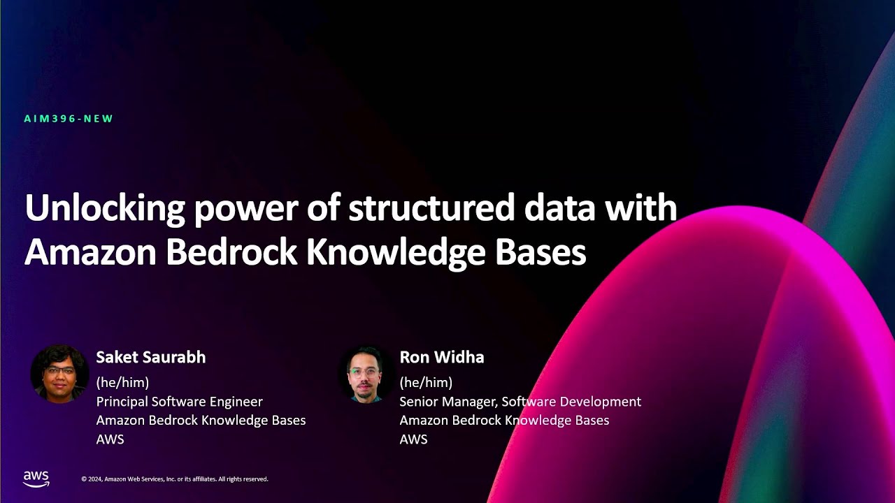 Unlocking the Power of Structured Data with Amazon Bedrock Knowledge Bases | Galaxy.ai