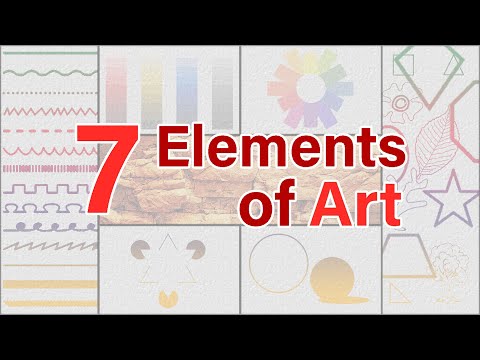 7 Elements of art in Urdu Hindi اردو हिंदी with English Text | #drawing | by Artist Aftab