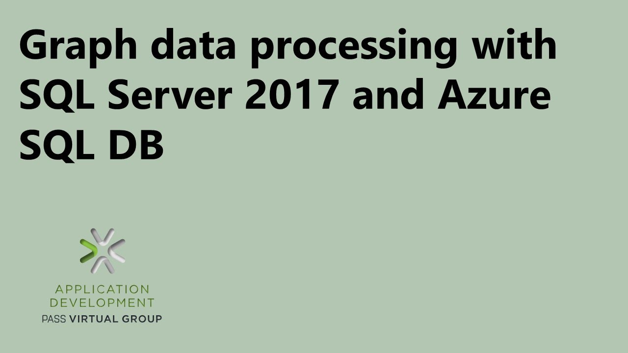 Graph data processing with SQL Server 2017 and Azure SQL DB