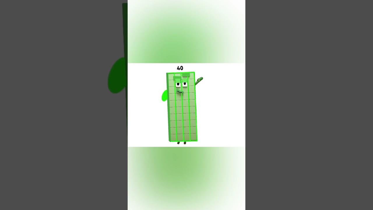 Numberblock 40 Procreate Drawing
