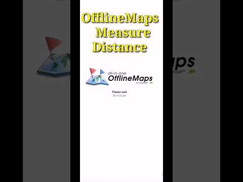 How to create OfflineMaps Mesuer distance #shortvideo
