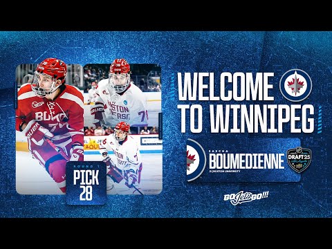 Winnipeg Jets select Sascha Boumedienne at the 2025 NHL Draft!