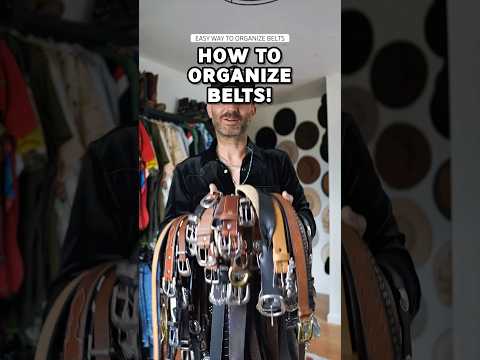 How to Organize Belts!