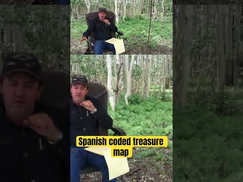 Spanish treasure map decipher the code to find the gold bars