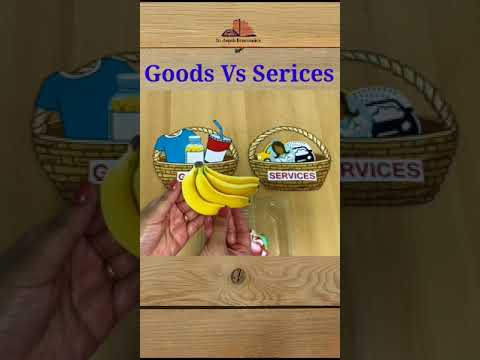 Goods Vs Services. #shorts #basic #economics #educationalvideo #microeconomics #tutorialyoutube