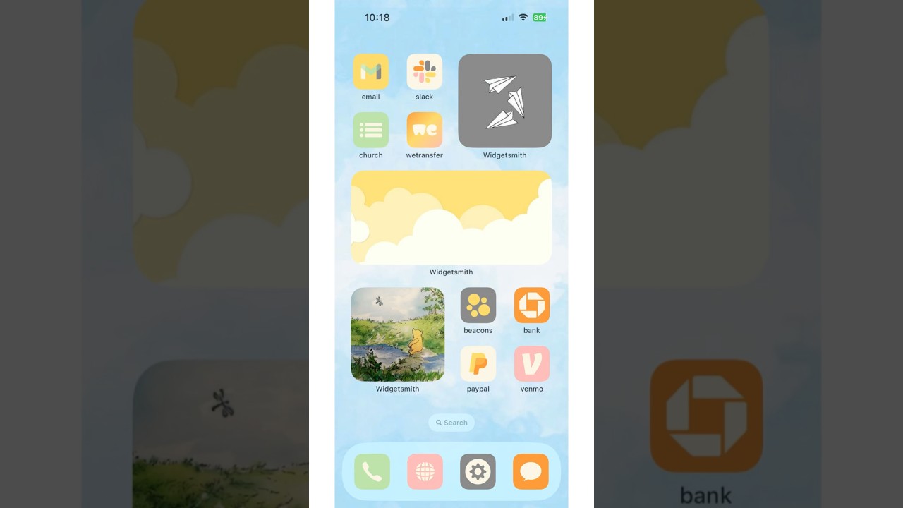 My Customer Winnie the Pooh Home Screen! 🫶🏼🍯🐝🧸 #WinniethePooh #homescreensetup