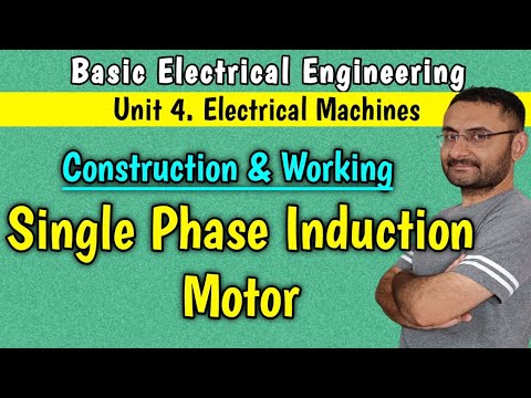 Single Phase Induction Motor (Construction & Working) Electrical Machines(BEE) 1st year engineering