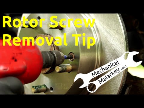 Tip for Removing Brake Rotor Screws | Mechanical Malarkey