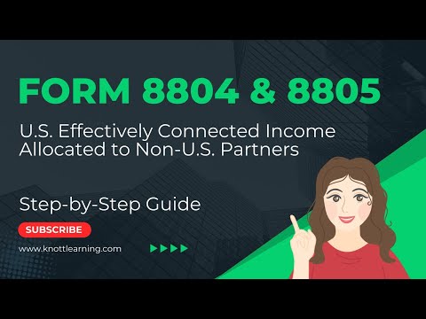 How to File IRS Form 8804 & 8805 for Foreign Partners in a US Partnership