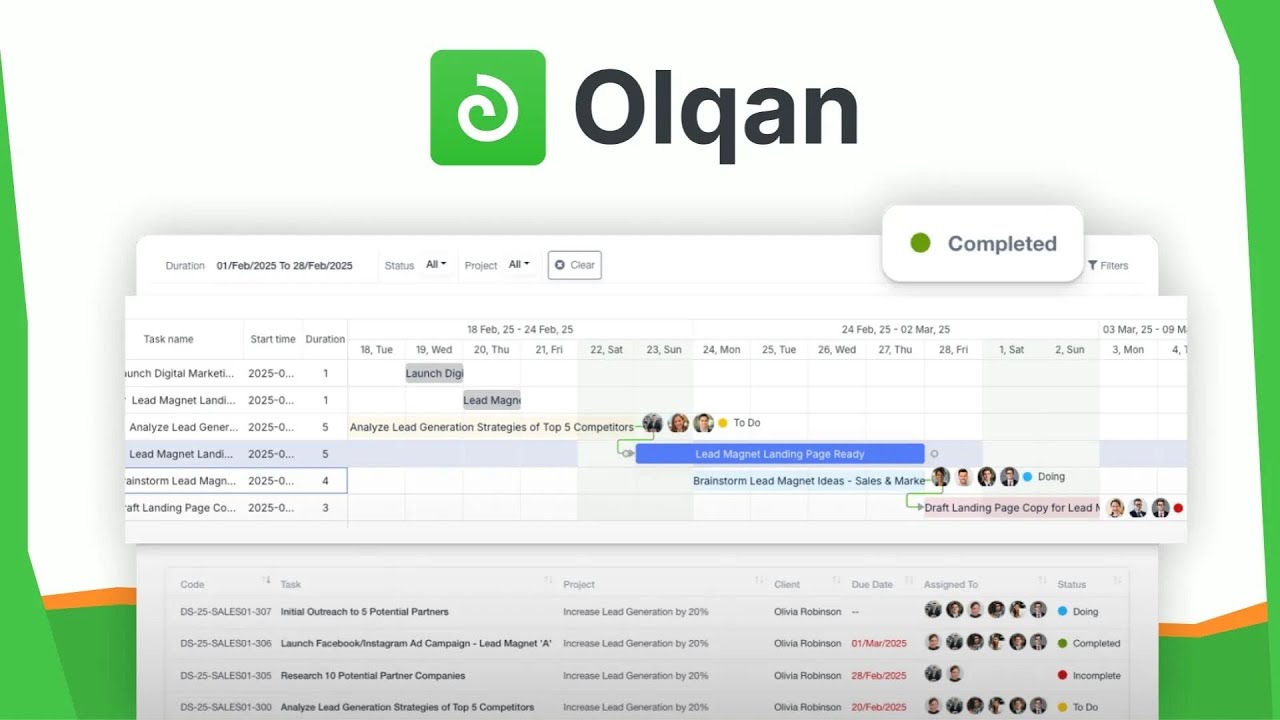Olqan Lifetime Deal - All-in-One CRM, Projects, Finance & HR