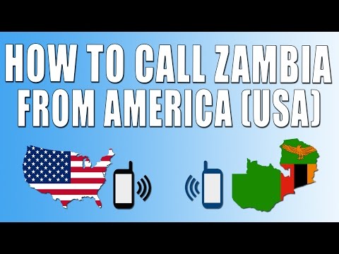 How To Call Zambia From America (USA)