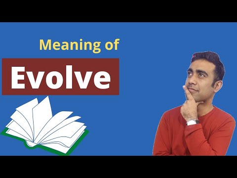Evolve meaning in hindi @AbcSkills