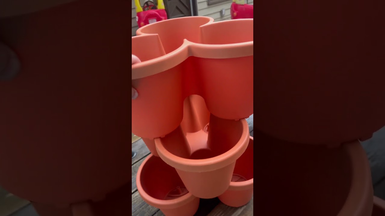 Aldi vs Dollar Tree - Stackable Garden Pots
