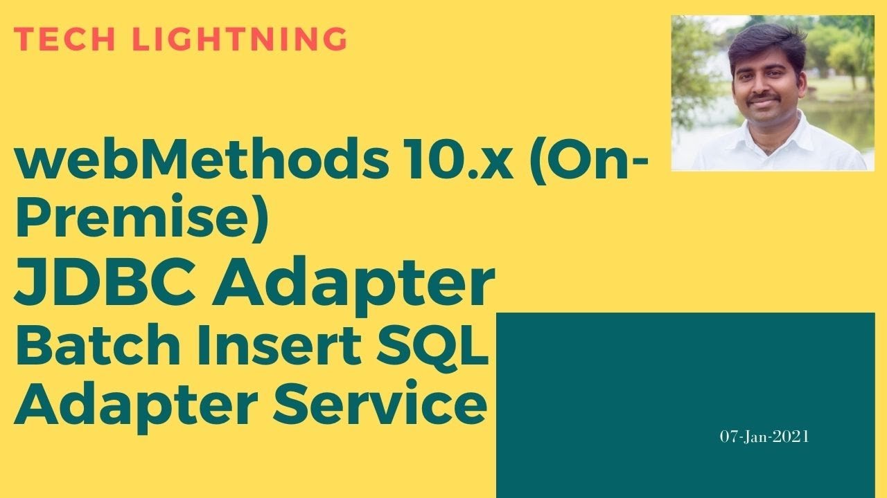 SoftwareAG webMethods JDBC Adapter | Batch Insert SQL JDBC Adapter Service | webMethods 10.x