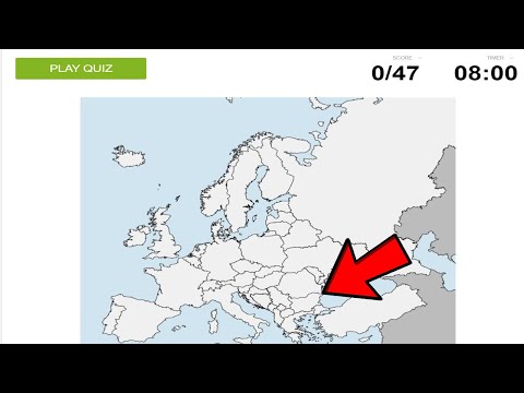 American Tries To Name All European Countries! Sporcle Europe Map Quiz!