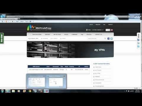 How to set up a SSLPrivateProxy.com VPN Connection on Windows 7