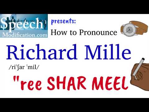 How to Pronounce Richard Mille