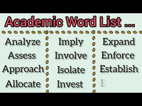 English Vocabulary | Academic Word List #englishlanguage #vocabulary #englishlesson