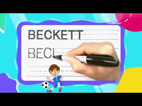 How To Write BECKETT | Write With Me! -- FOR KIDS