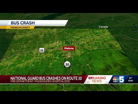 New York National Guard members injured in Malone crash