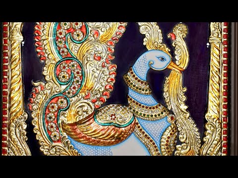 semi embossing annam tanjore painting 30x24 | call :6383884488 | balaji tanjore art gallery