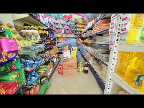 ASMR grocery shopping in super store for my brother