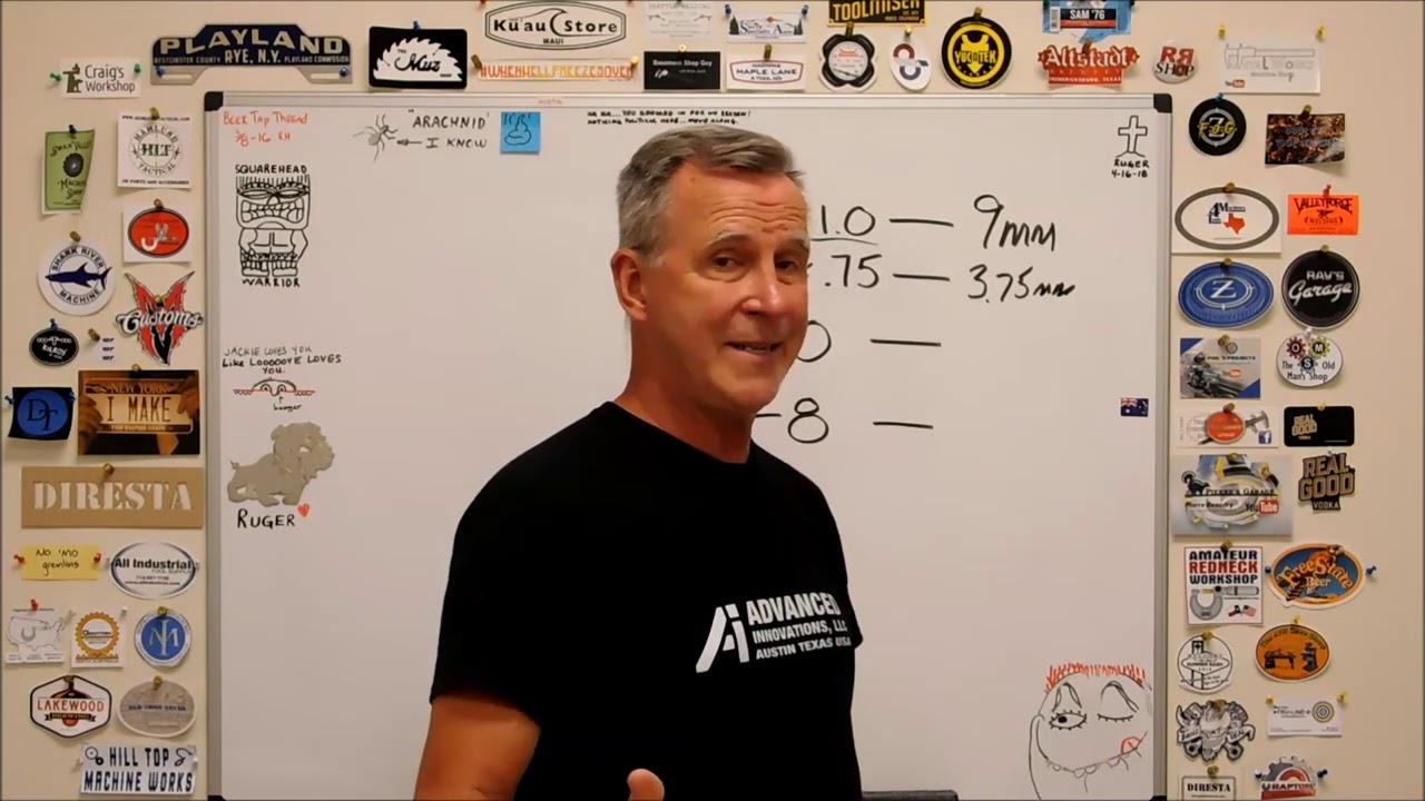 How to Determine the hole size for an Internal Thread  --  SHOP GEM !!