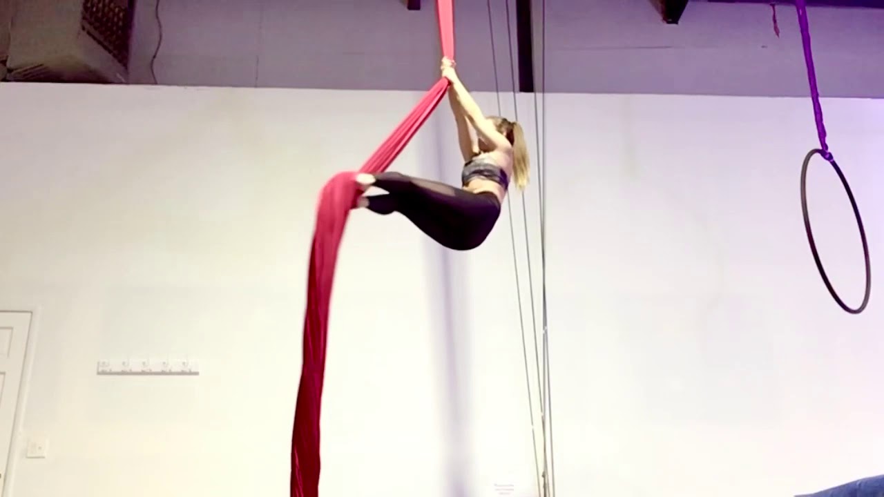 Aerial Silks - Russian Climb variation tutorial