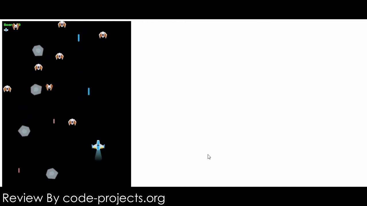 Space Shooter Game In TypeScript Using Phaser With Source Code | Source Code & Projects