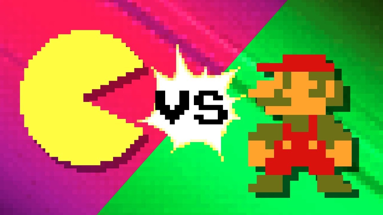 Pacman vs Super Mario - LokmanVideo