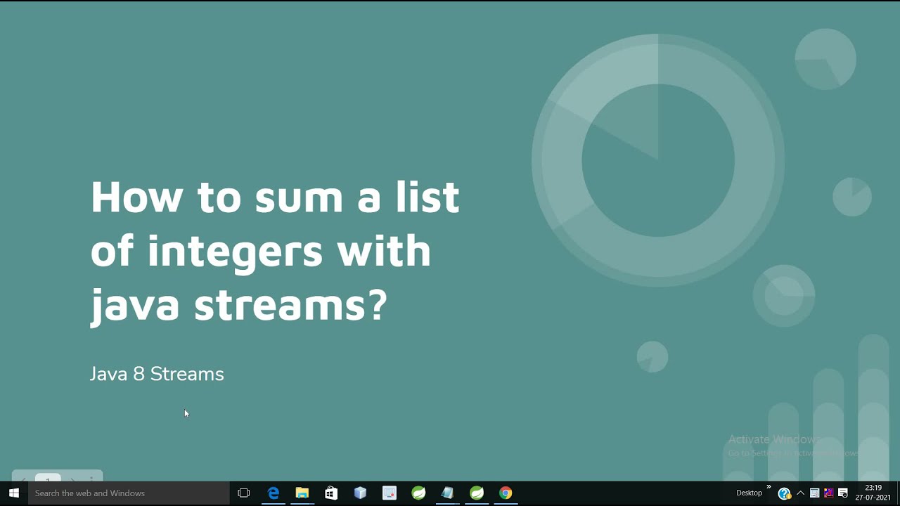 How to sum a list of integers with java 8 streams
