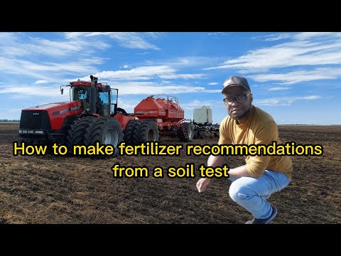 How to make fertilizer recommendations from a soil test