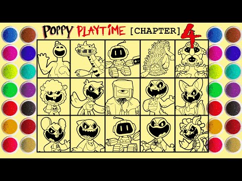 Poppy Playtime Chapter 4 All New Characters - Colorful Sand Art