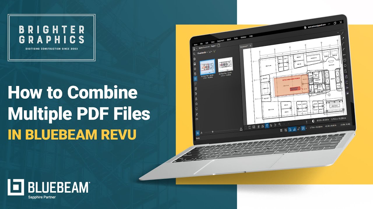 How to Combine Multuple PDF Files in Bluebeam Revu 21 | Combine PDFs | Merge PDFs