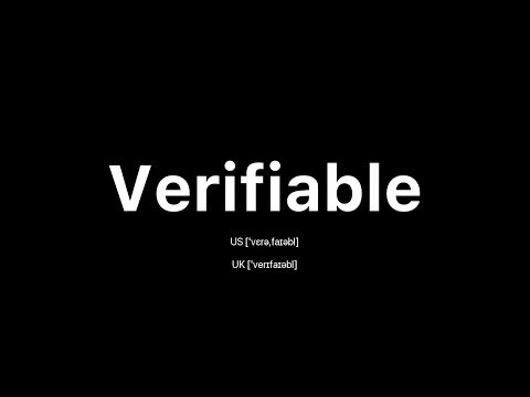How to Pronounce Verifiable: 🇺🇸 American English vs. 🇬🇧 British English