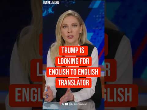 Trump is looking for English to English Translator after Tharoor's speech #shorts #video #trump