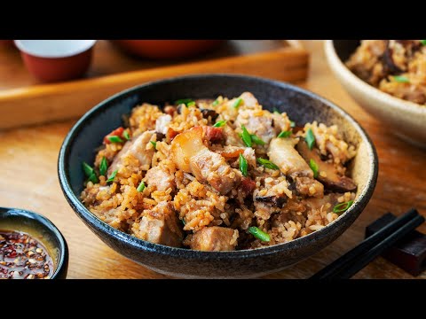 Easy Rice Cooker Yam Rice Recipe - 芋头饭
