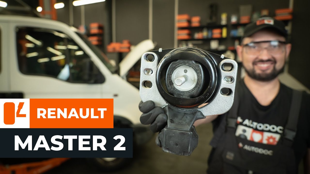 Πώς να αλλάξετε βαση μηχανης δεξιά σε Renault Master 2 van - Οδηγίες ...
